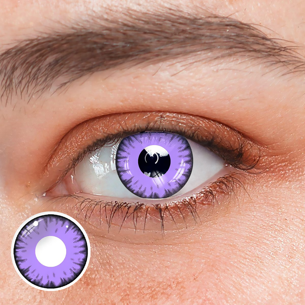 Cosplay Lucifer's Eye Purple Prescription Colored Contact Lenses ...