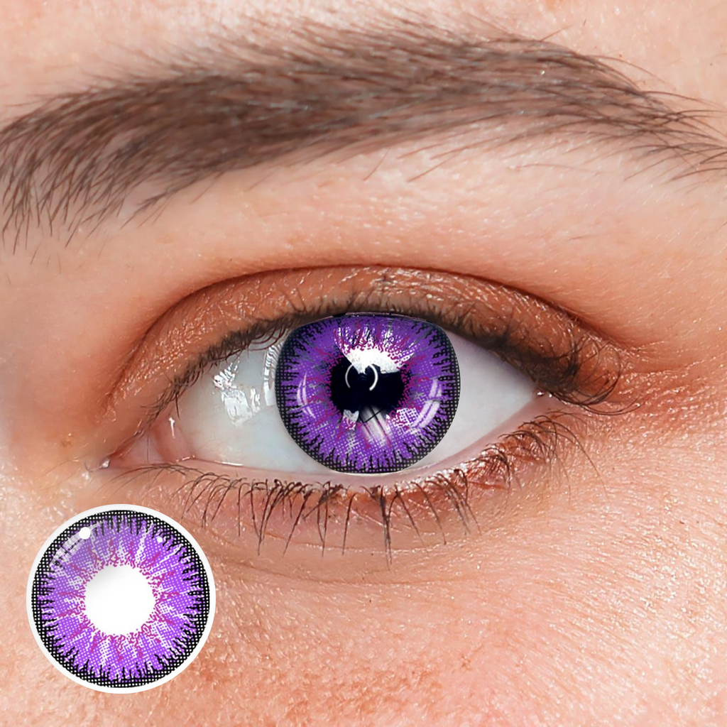 Vega Violet Purple Prescription Colored Contact Lenses – BEAUEYE (US)
