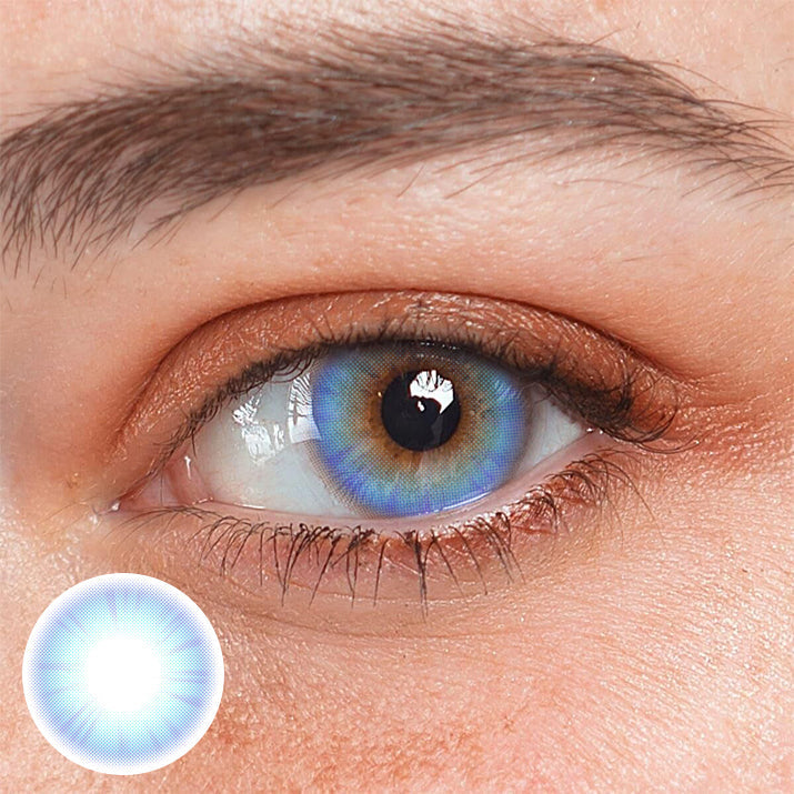 Pure Nature Blue Prescription Colored Contact Lenses – BEAUEYE OFFICIAL